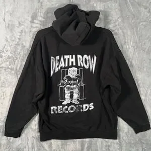 Shirts | Death Row Records Hoodie Mens Large Xl Black Hip Hop Rap ...